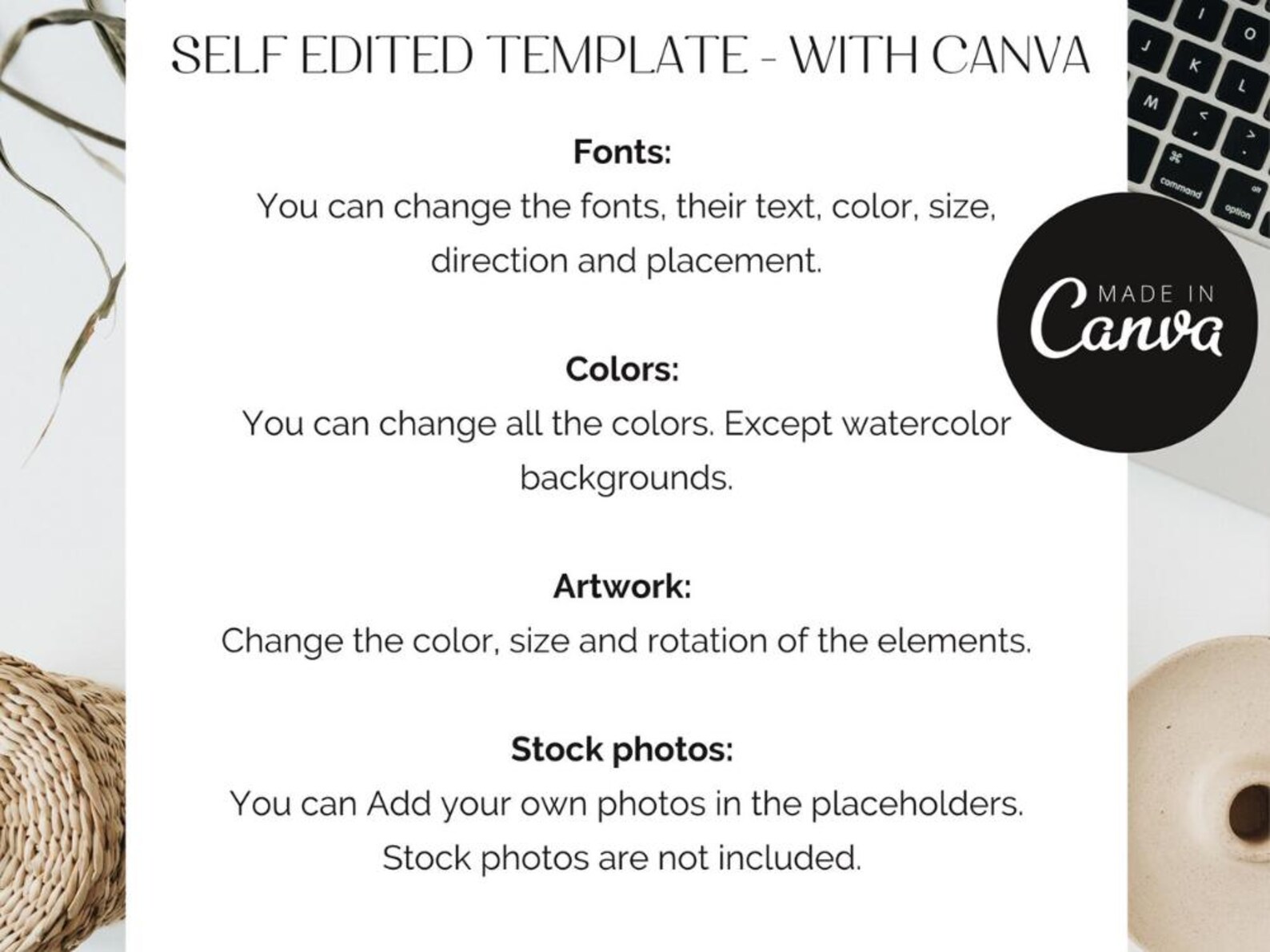 Editable Canva Minimalist Business Card Templates Instant Download ...
