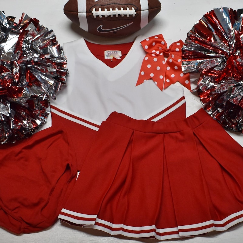 Red Cheerleader Costume - Etsy