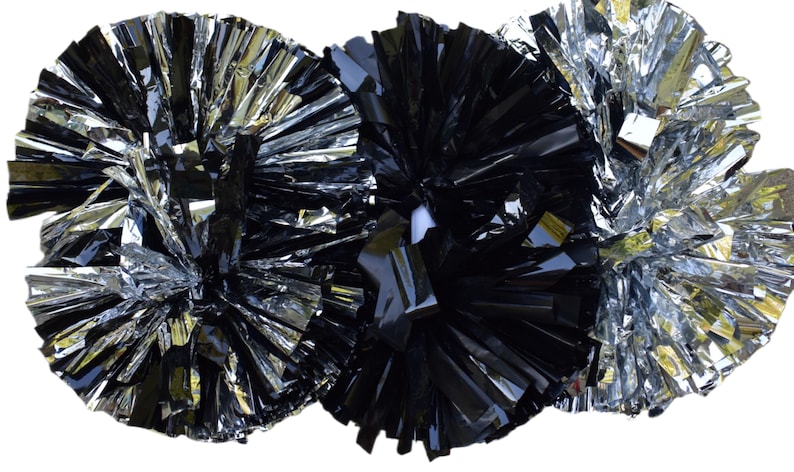 Metallic Cheerleader POM POMS Cheer Uniform Girl's Adults Sold as a ...