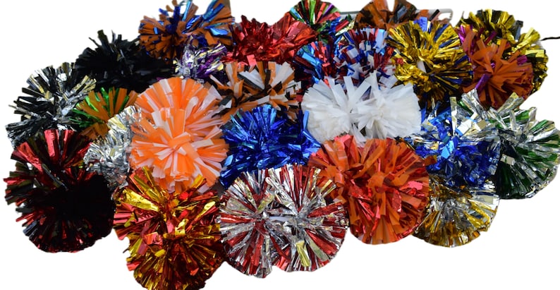 Metallic Cheerleader POM POMS Cheer Uniform Girl's Adults Sold as a ...