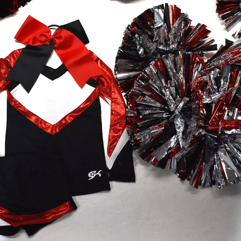 Red Cheerleader Costume - Etsy
