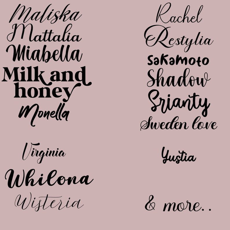 Script Collection Bundle, +83 Script Fonts, +83 Script Fonts - Etsy