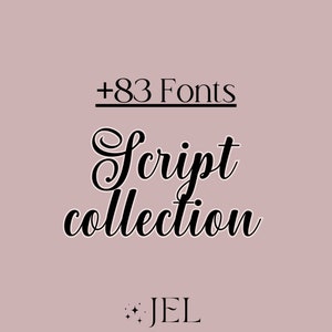 Script Collection Bundle, 83 Script Fonts, 83 Script Fonts - Etsy