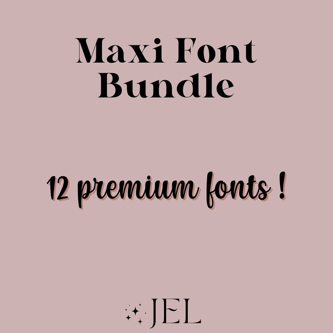 Maxi Font Bundle, Font Set - Etsy