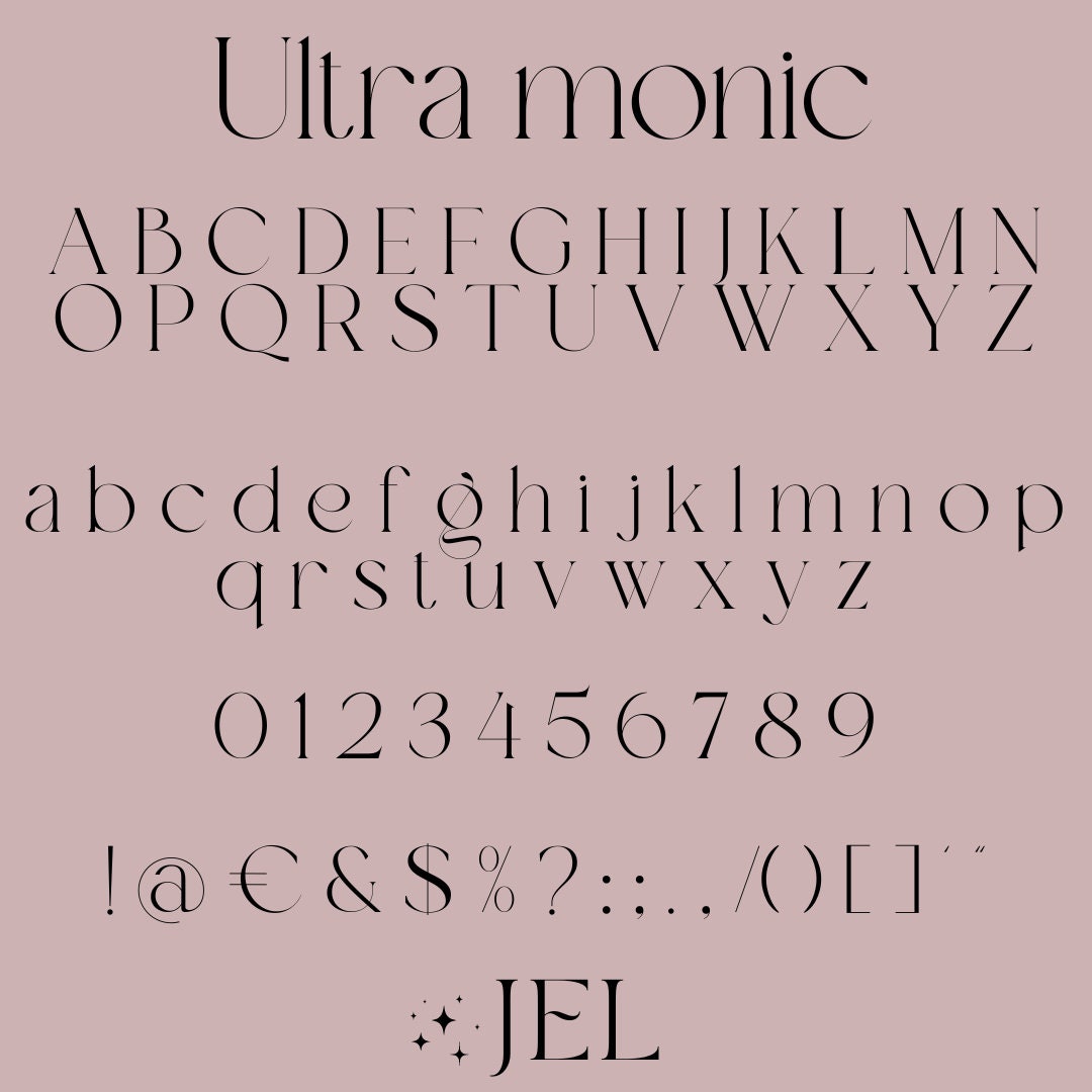 Modern Bundle Font, Modern Fonts - Etsy