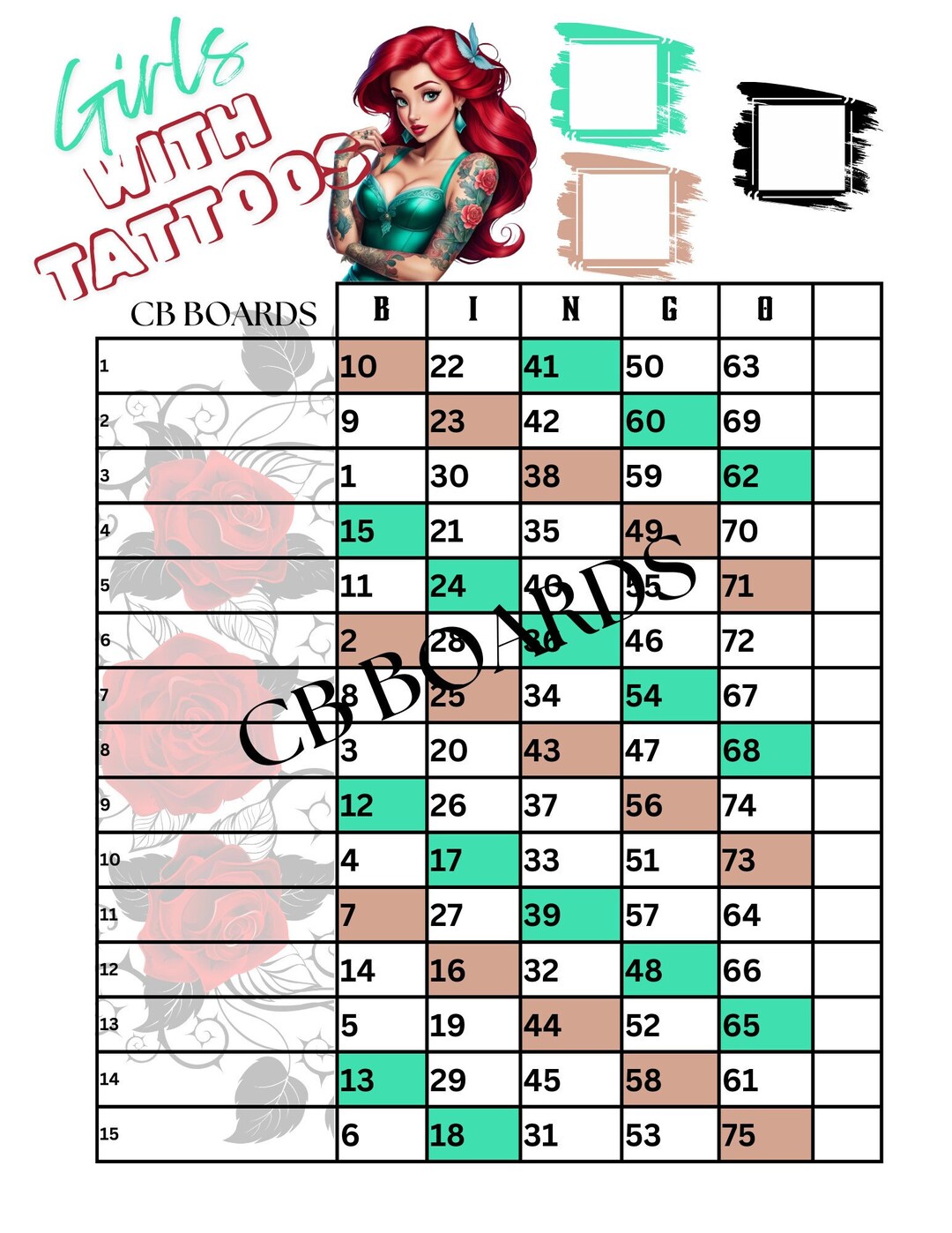 Cute Bingo Boards, Bingo, Boards, Modern Boards, Printable Boards ...