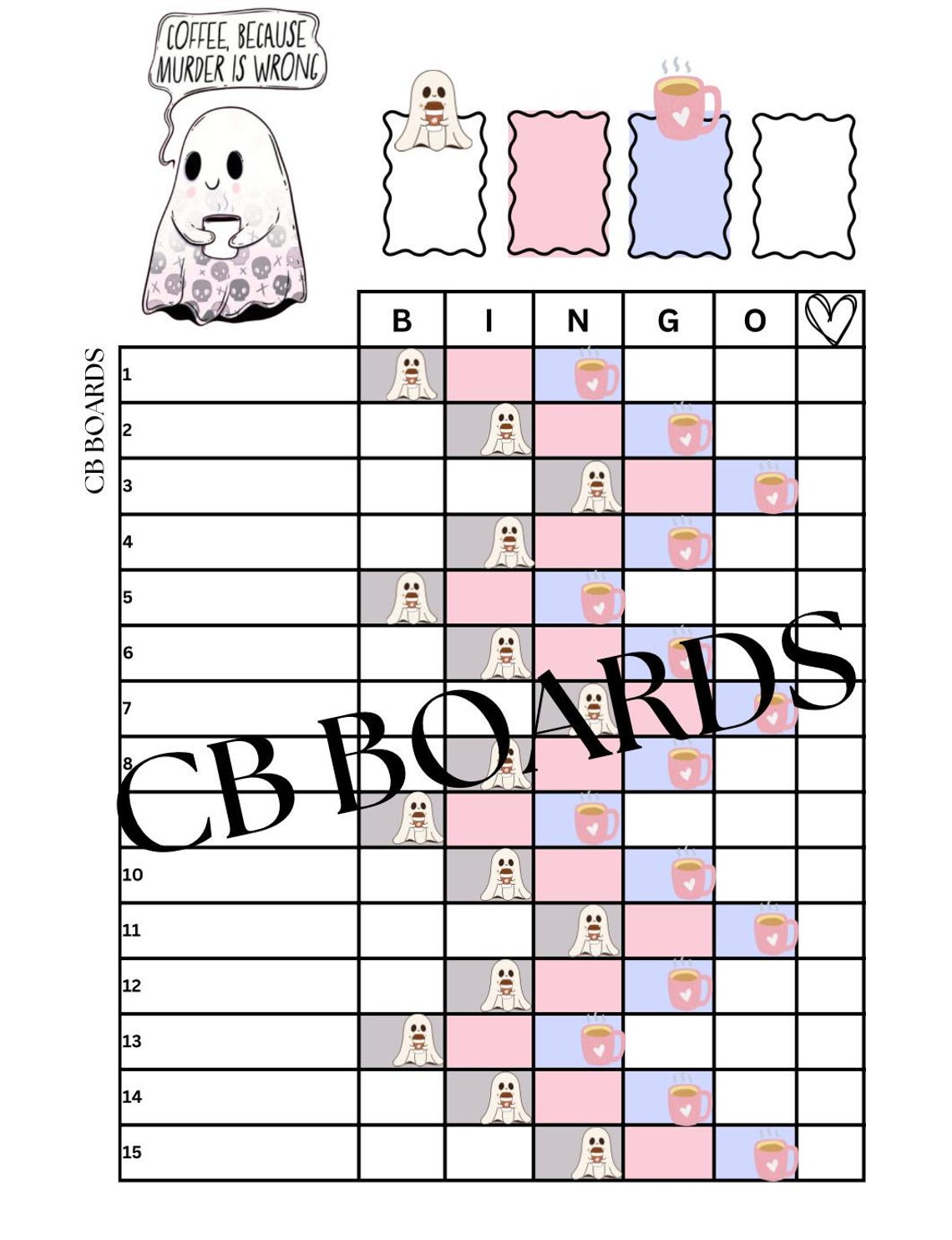 Cute Bingo Boards, Bingo, Boards, Modern Boards, Printable Boards ...