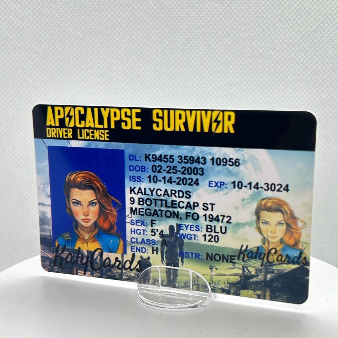 Custom Fallout Driver License Fallout Christmas Gift Personalized ...