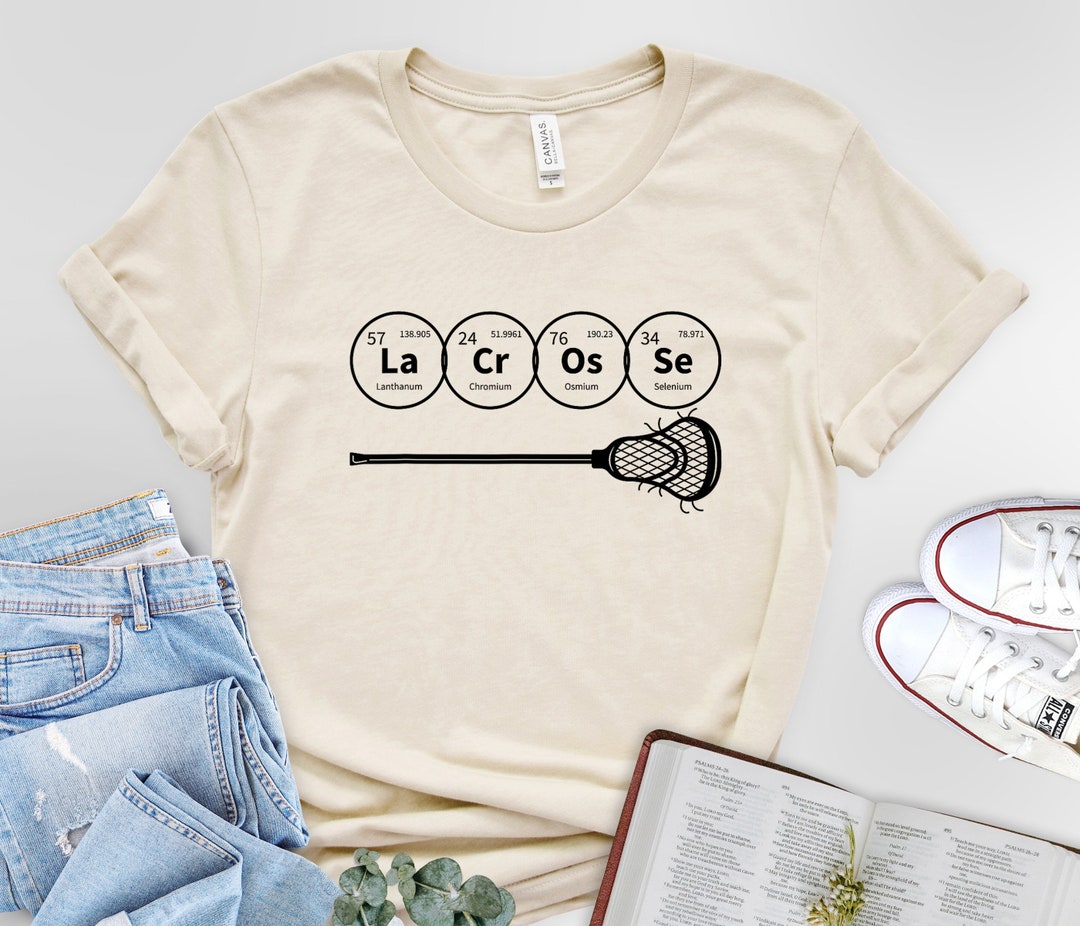 Lacrosse Periodic Table of Elements Chemistry T-shirt - Etsy