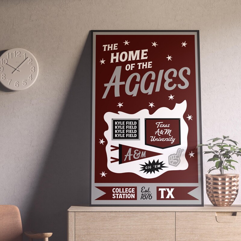 Texas A&m Prints - Etsy
