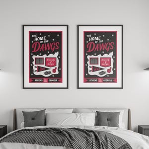 CAMPUS CLASSICS UGA Wall Art Poster | Dorm Room Print | University of ...