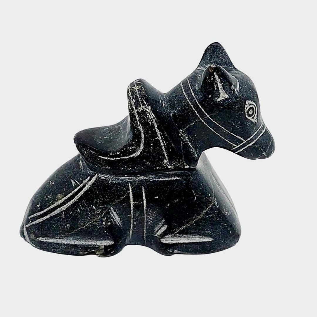 Hand-carved Serpentine Natural Stone Donkey Figurine – Anšegur, the ...