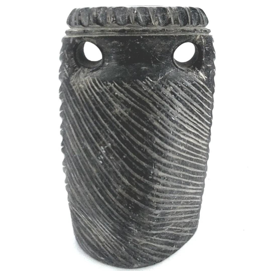 Ancient Mesopotamian Enki Serpentine Stone Vase | Sumerian God ...