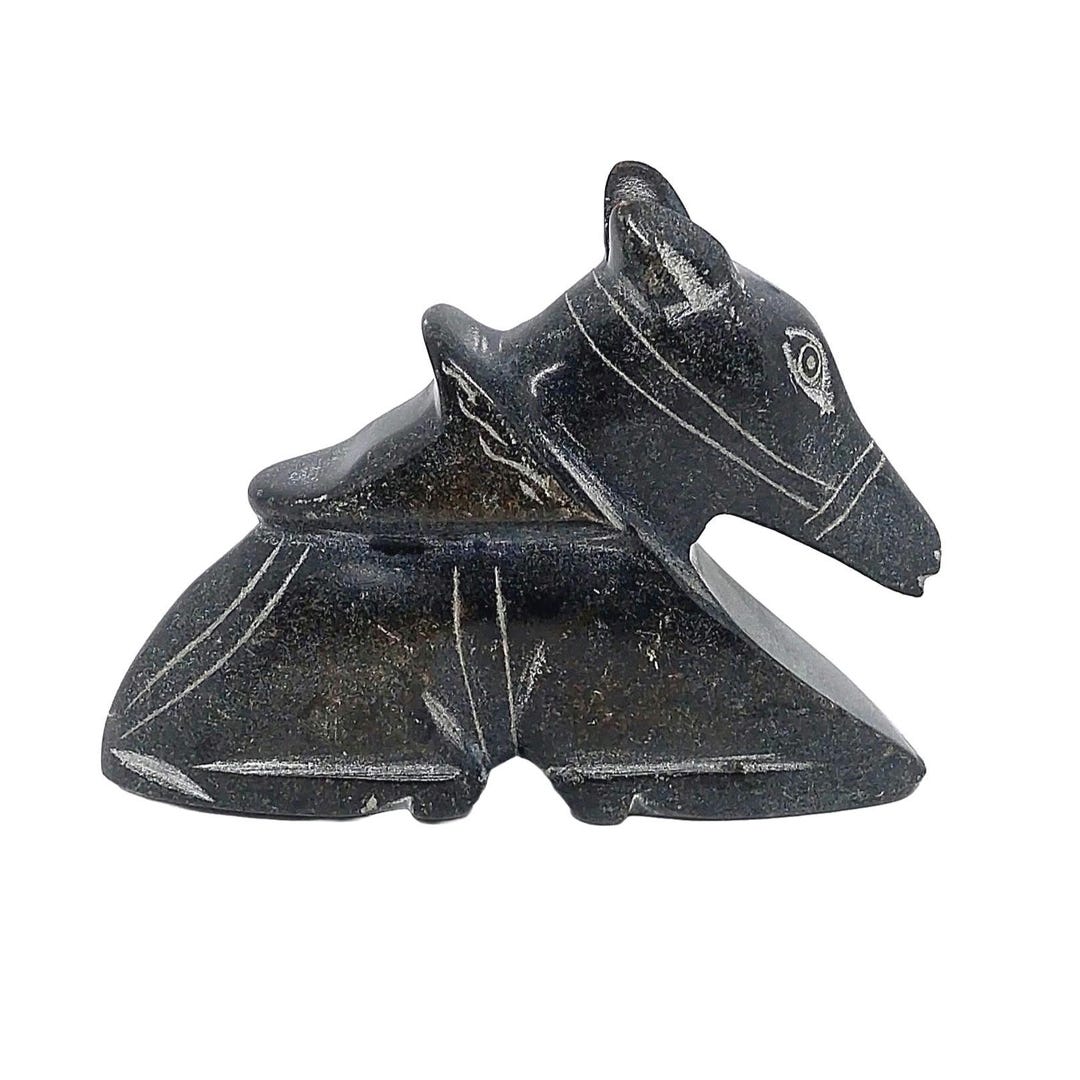 Hand-carved Serpentine Natural Stone Donkey Figurine - Anseğur, the ...