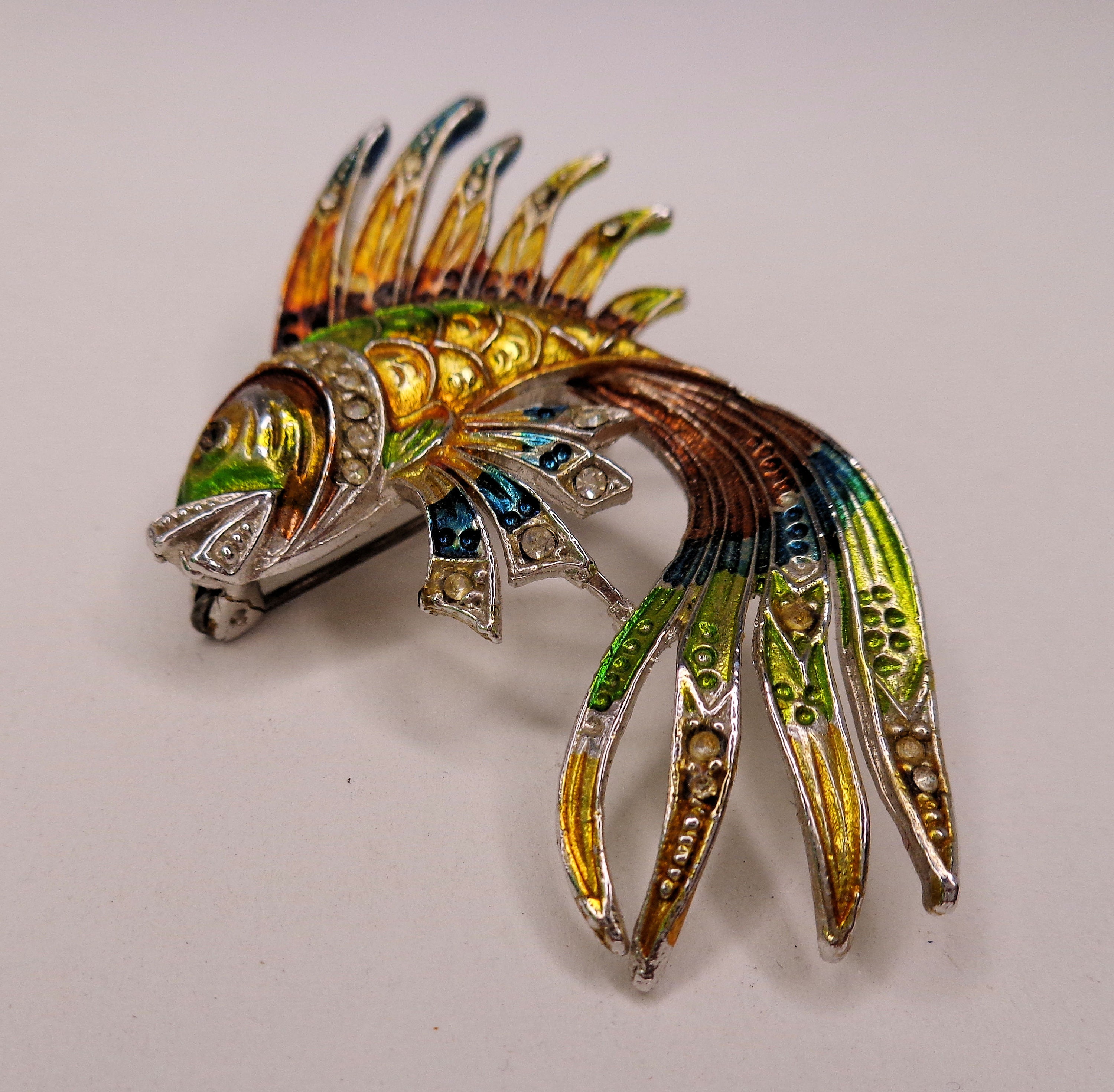 Fish Pin Fish Brooch Colorful Fish Pin Free Shipping - Etsy