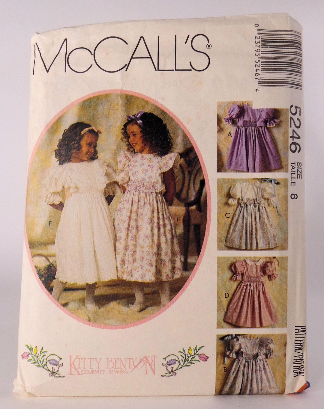 Girls Dress Pattern Girls Smocked Dress Pattern Mccalls 5246 Girls Size ...