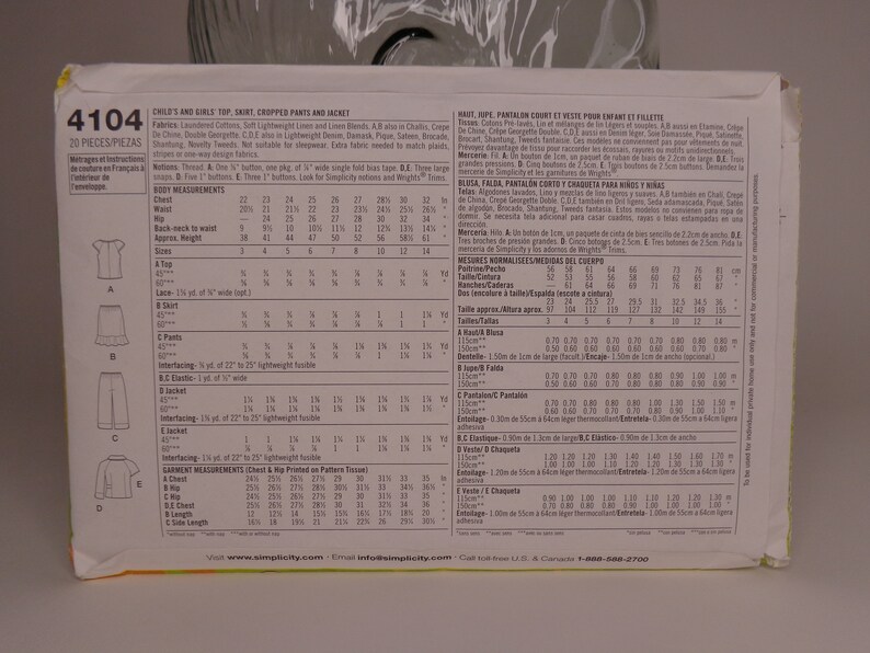 Girls Top Pattern Girls Skirt Pattern Girls Cropped Pants Pattern Girls ...