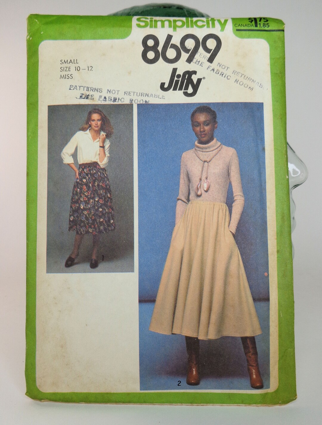 Skirt Pattern Flared Skirt Pattern Simplicity 8699 Size 10-12 Easy to ...