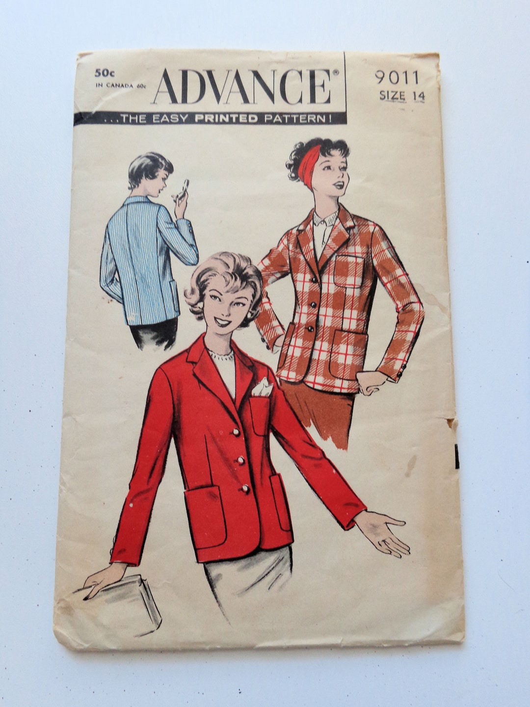 Vintage Advance Pattern 9011 Jacket Pattern Womens Pattern Vintage ...