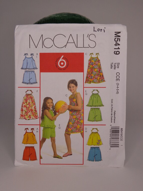 Girls Top Pattern Girls Dress Pattern Girls Shorts Pattern | Etsy