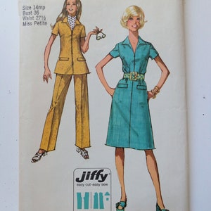 Vintage Simplicity Pattern 9326 Dress Pattern Tunic Pattern Pants ...