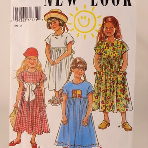 Girls Dress Pattern New Look 6488 Size 3-8 Uncut Pattern FF Girls ...