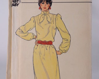 Dress Pattern 2 Piece Dress Pattern Simplicity 6672 Size 14 Vintage ...