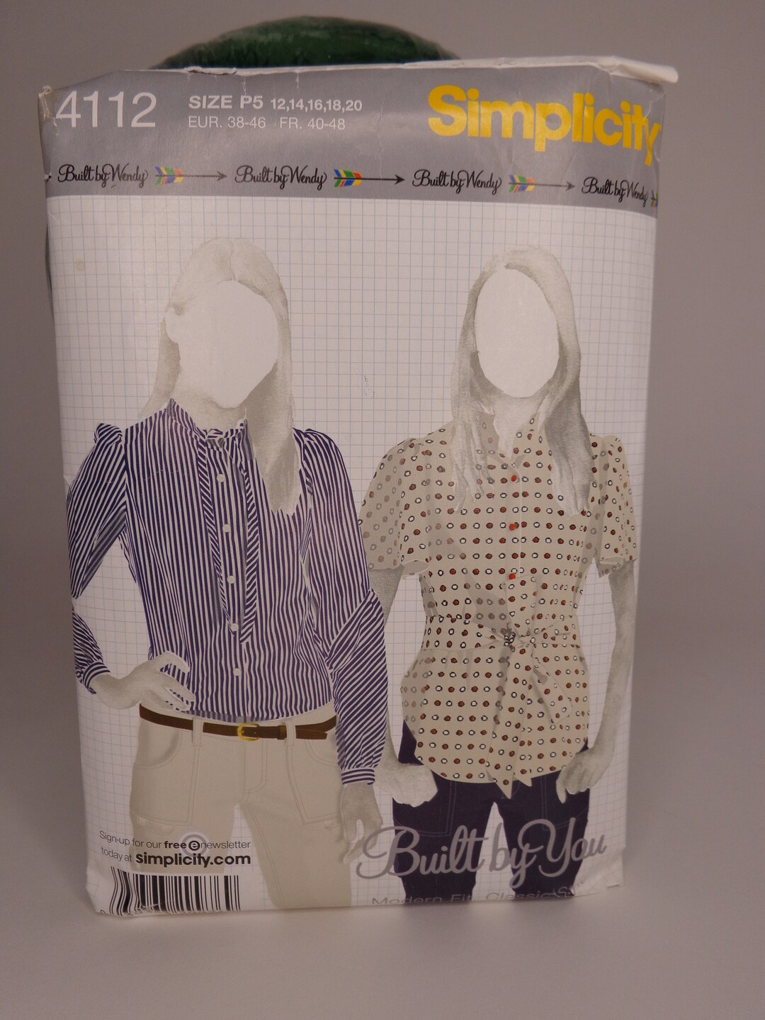Womens Shirt Pattern Sash Pattern Simplicity 4112 Some Pieces Cut to ...