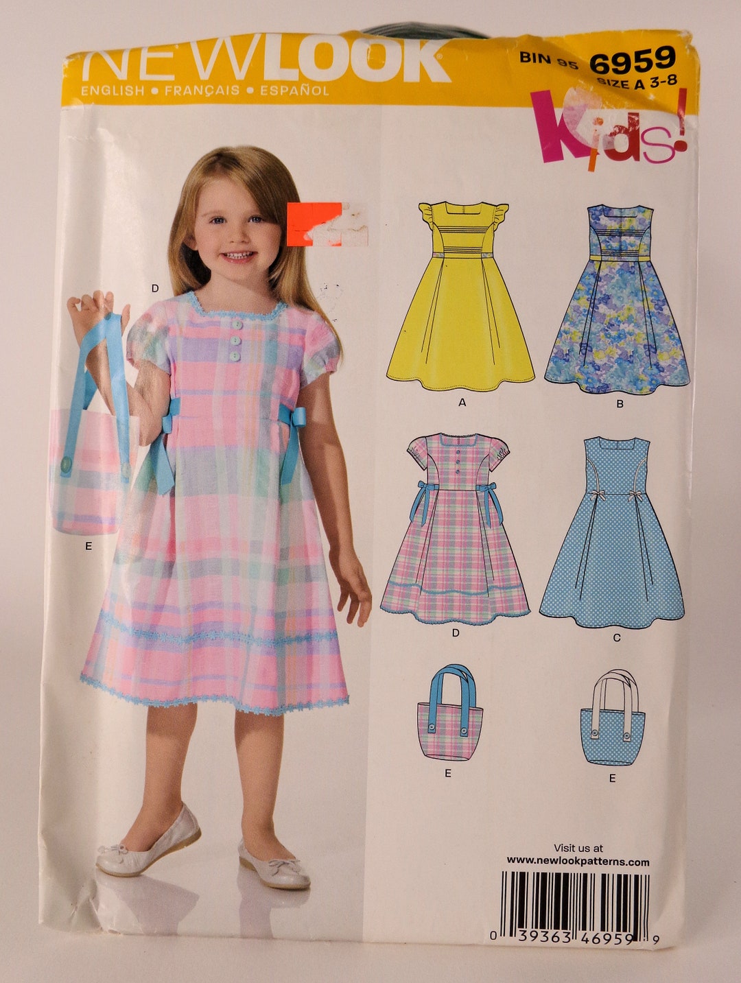 Girls Dress Pattern Girls Purse Pattern Girls Tote Pattern New Look ...