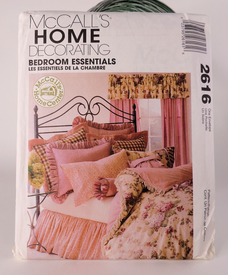 Quilt Pattern Dust Ruffle Pattern Pillow Sham Valance Curtain Drapery ...