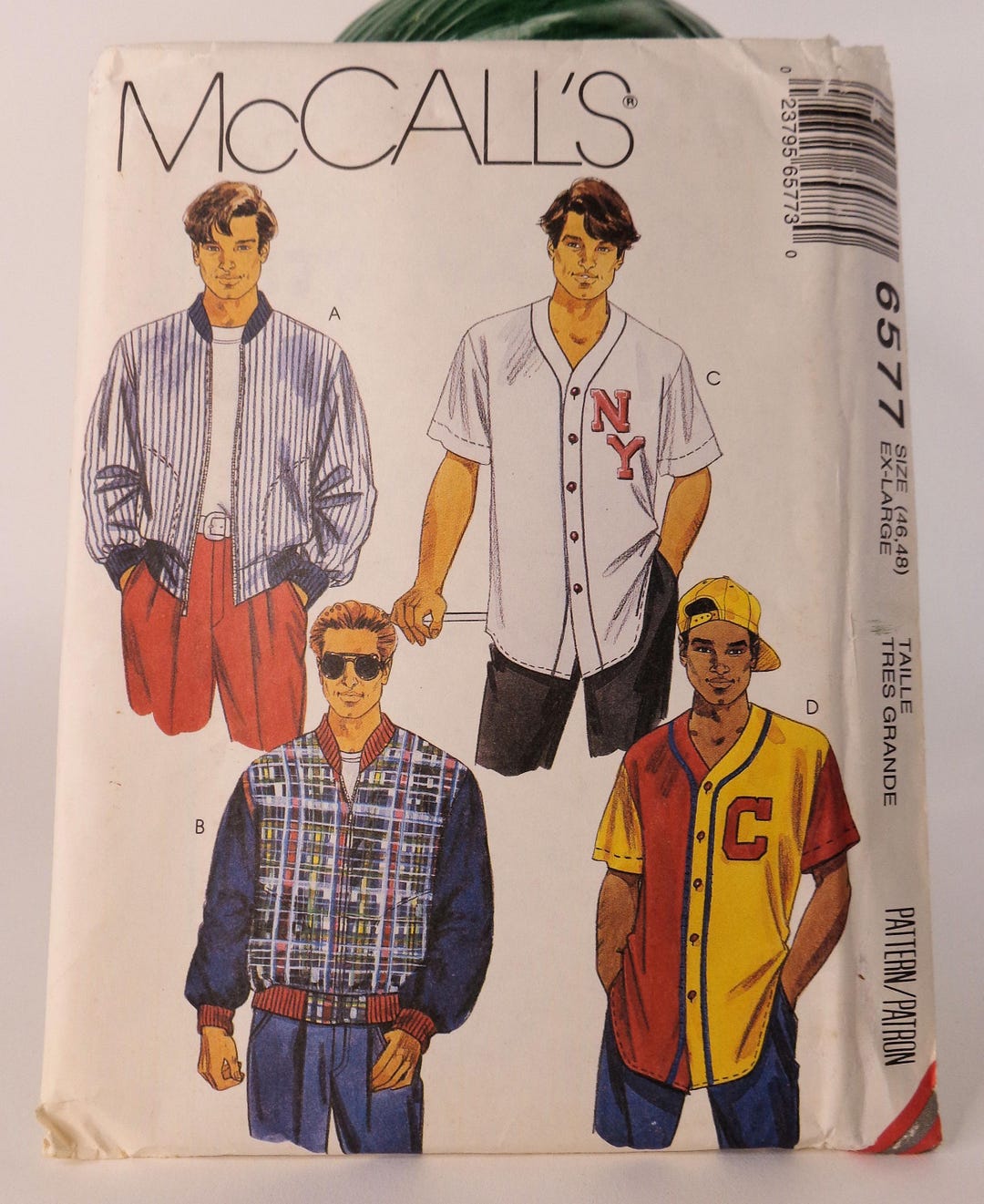 Mens Jacket Pattern Mens Shirt Pattern Mccalls 6577 Size Ex-large Uncut ...