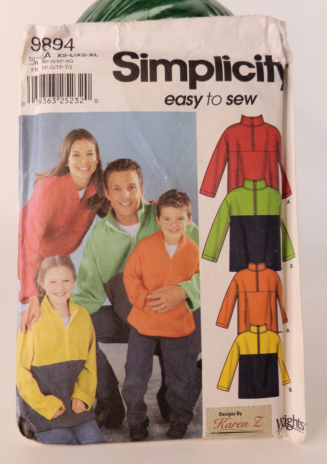 Pullover Top Pattern Jacket Pattern Unisex Childs Teens and Adult ...