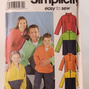 Pullover Top Pattern Jacket Pattern Unisex Childs Teens and Adult ...