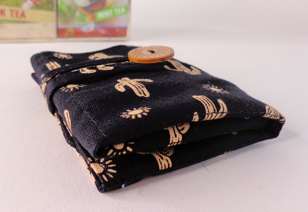 Tea Wallet Tea Bag Holder Travel Tea Wallet Organizer Foldable Tea ...