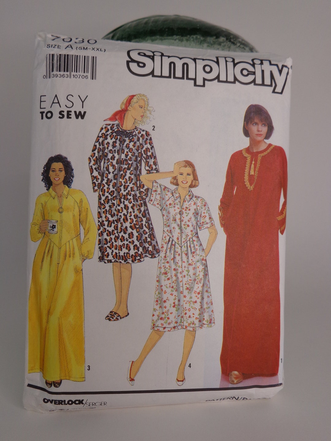 Womens Caftan Short Caftan Long Caftan Pattern Simplicity 7030 Size SM ...