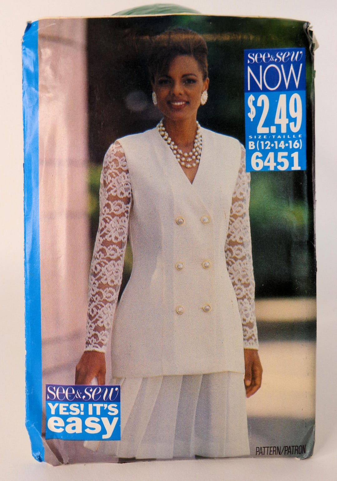 Womens Top Pattern Skirt Pattern See & Sew 6451 Butterick 6451 Size 12 ...