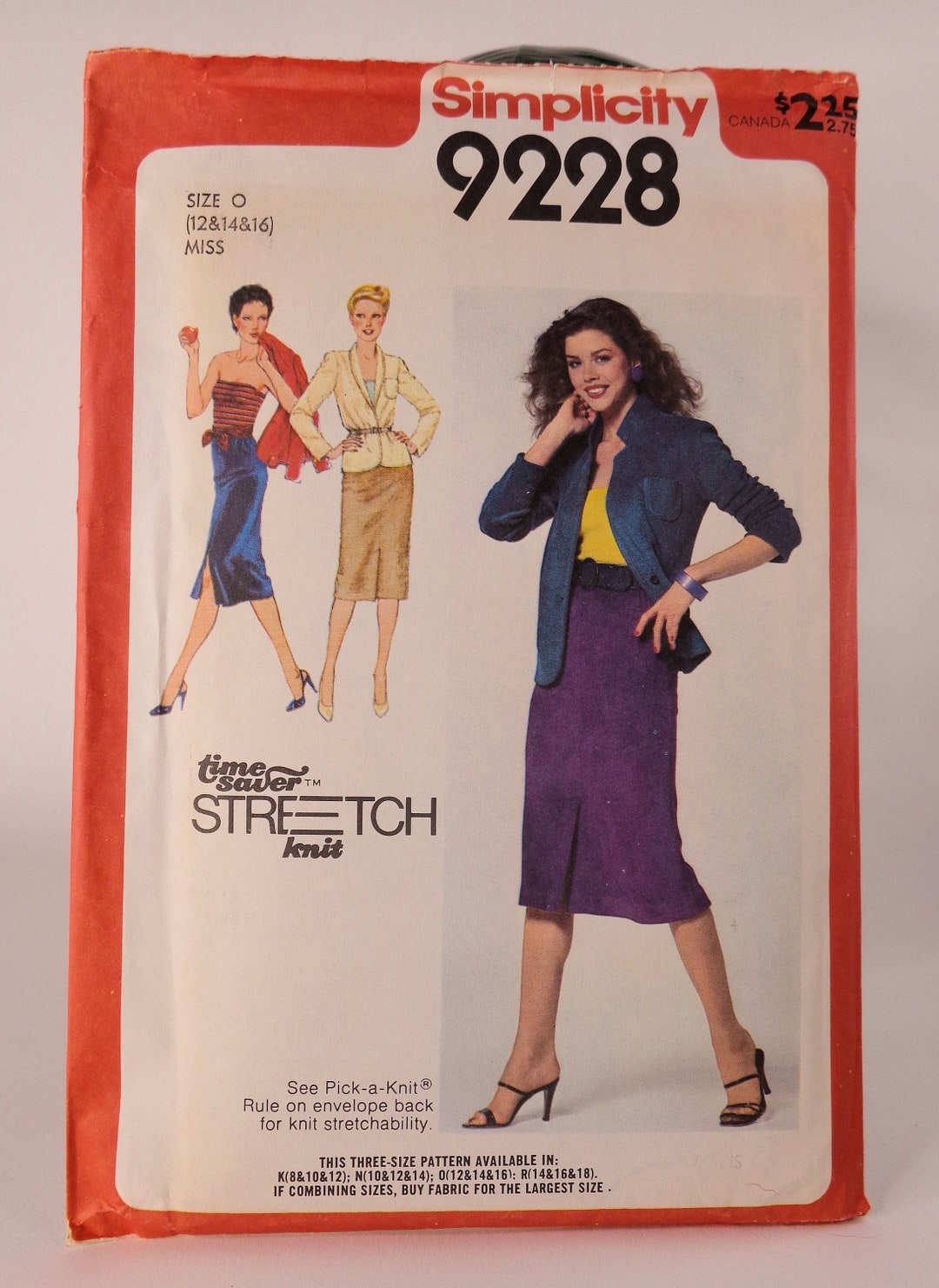 Skirt Pattern Tube Top Pattern Unlined Jacket Pattern Simplicity 9228 ...