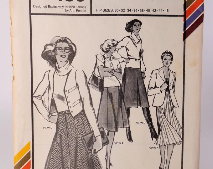 Gored Skirt Pattern Stretch & Sew 430 Hip Size 30-46 Uncut Pattern FF ...