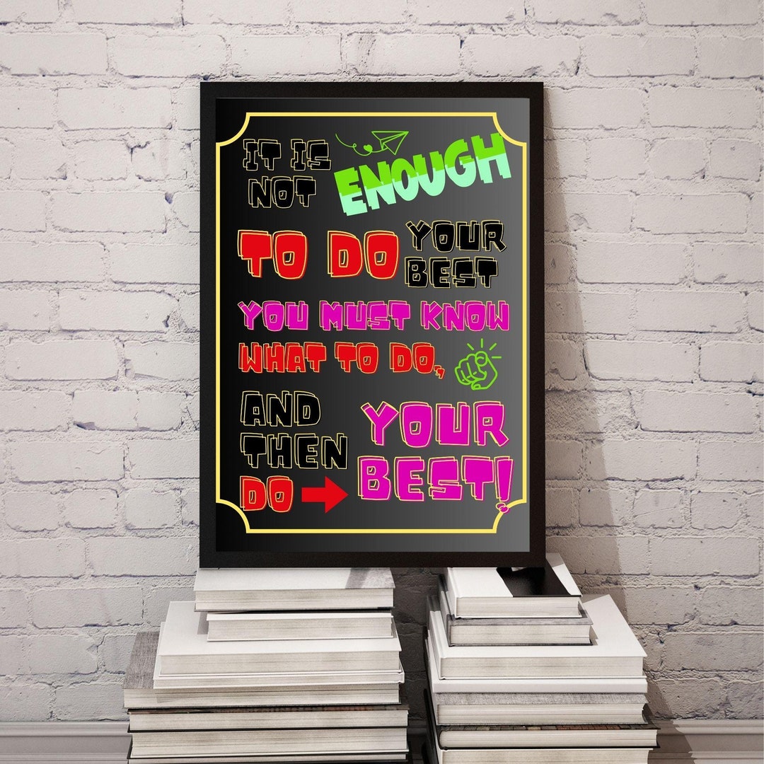 Inspirational Poster, Motivational Poster, Typography Poster ...