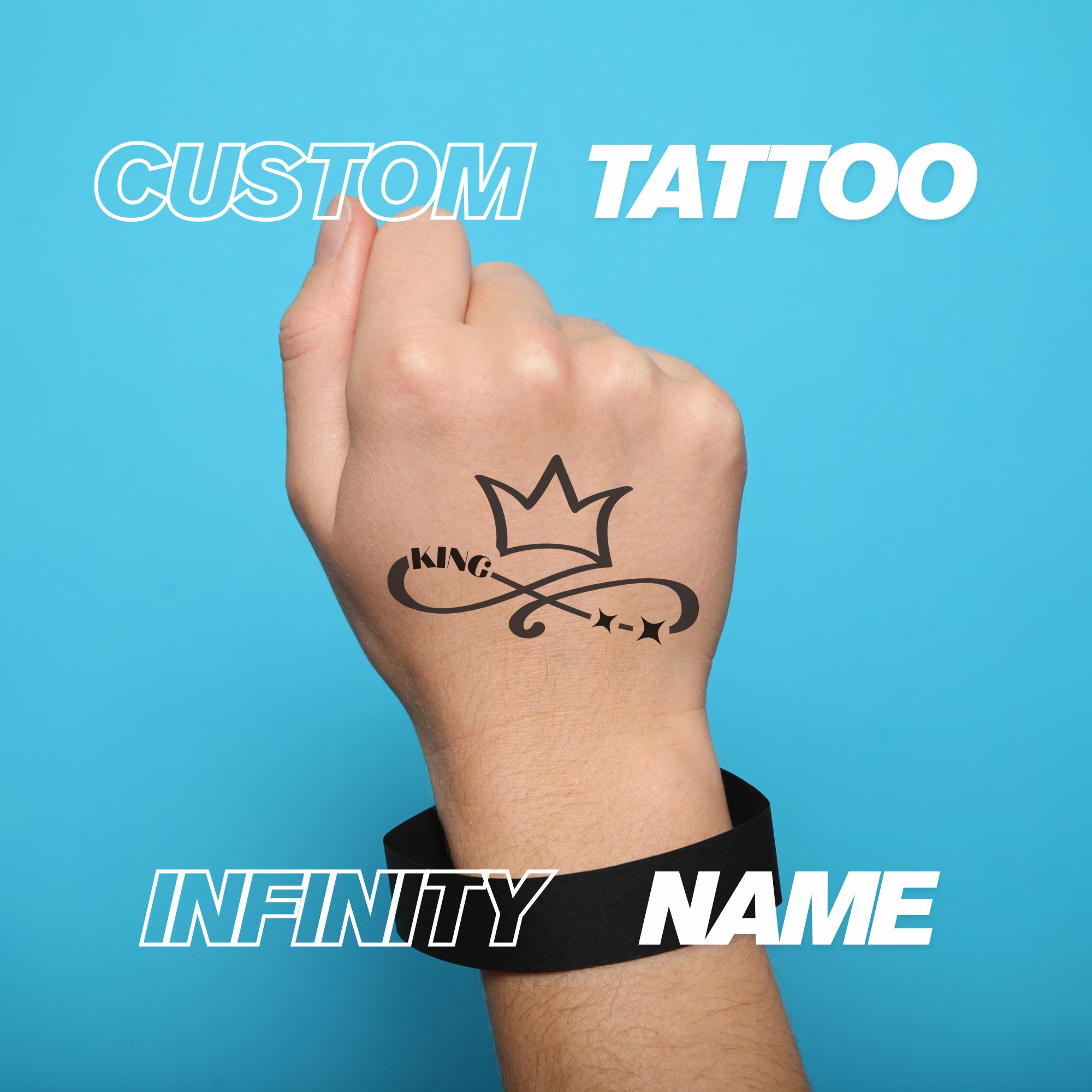 Custom Name Tattoo Design | Digital PNG & SVG | Custom Temporary ...