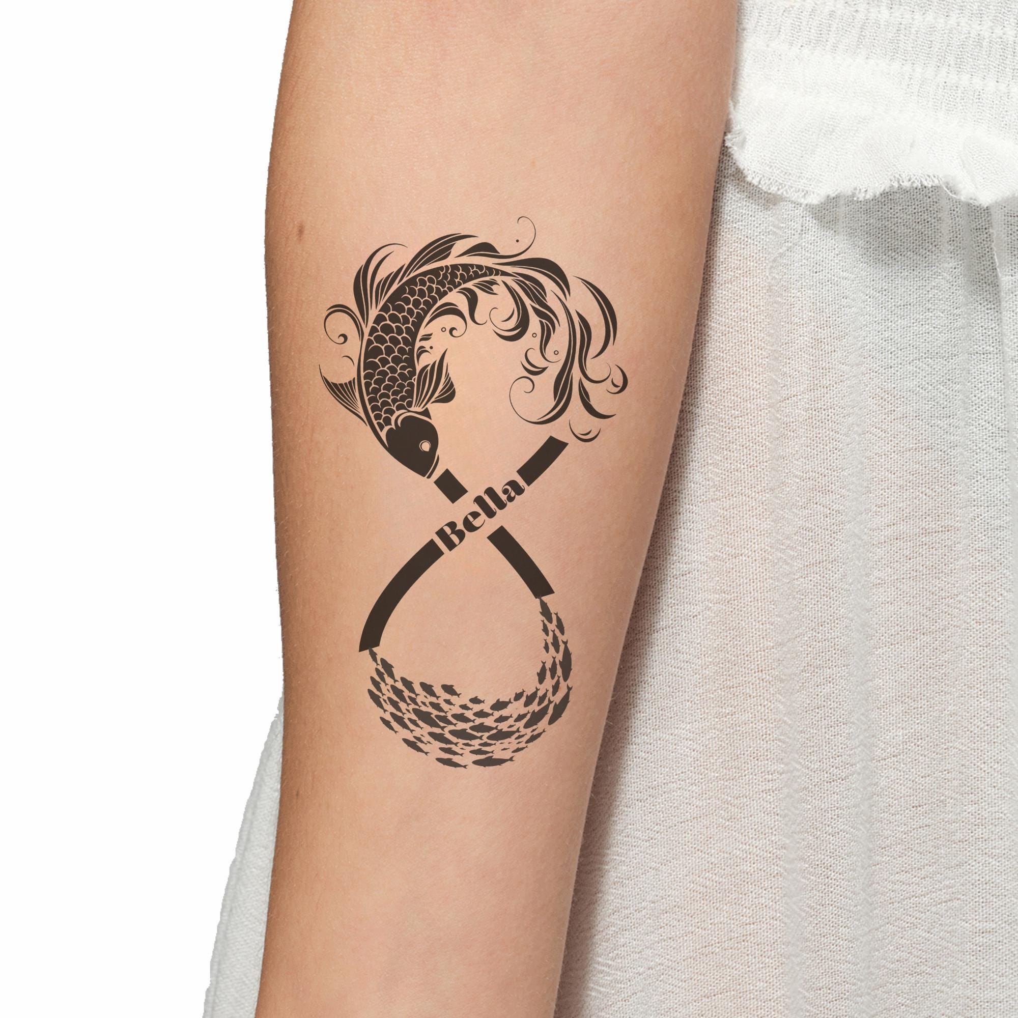 Custom Name Tattoo Design | Digital PNG & SVG | Custom Temporary ...