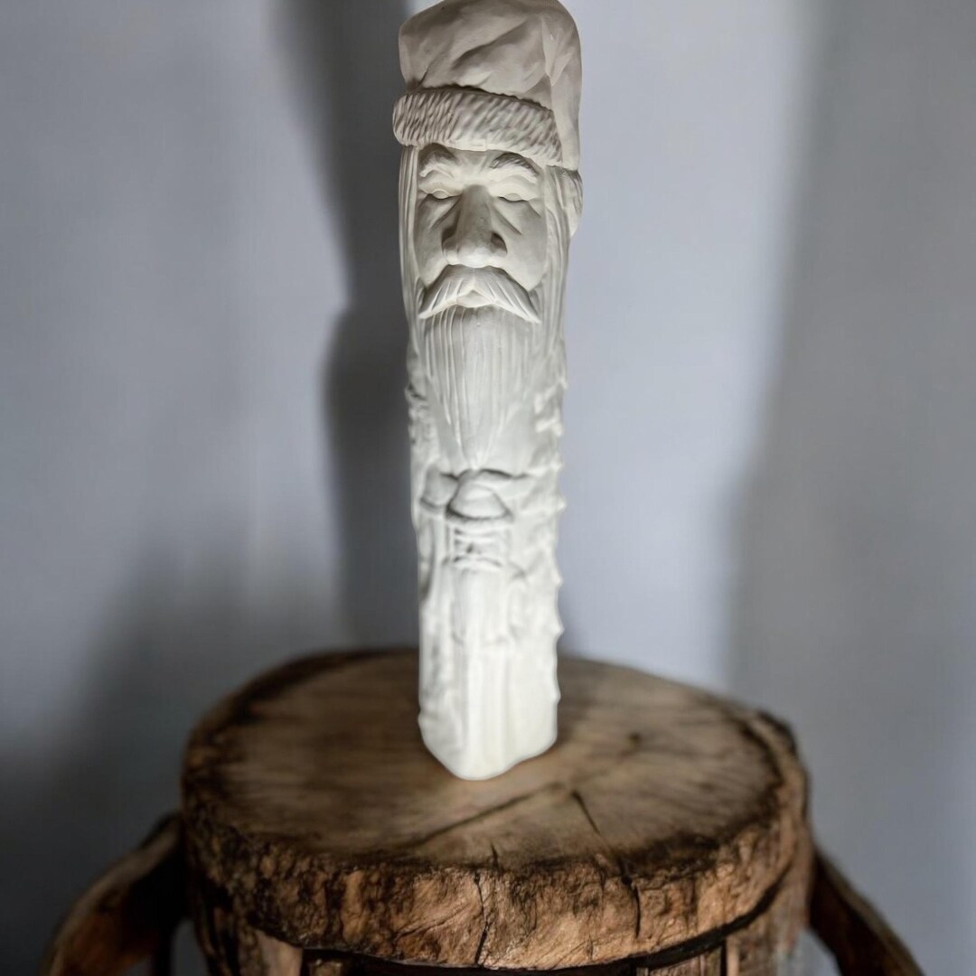 Wood Carved Santas Bisque Ready to Paint - Etsy