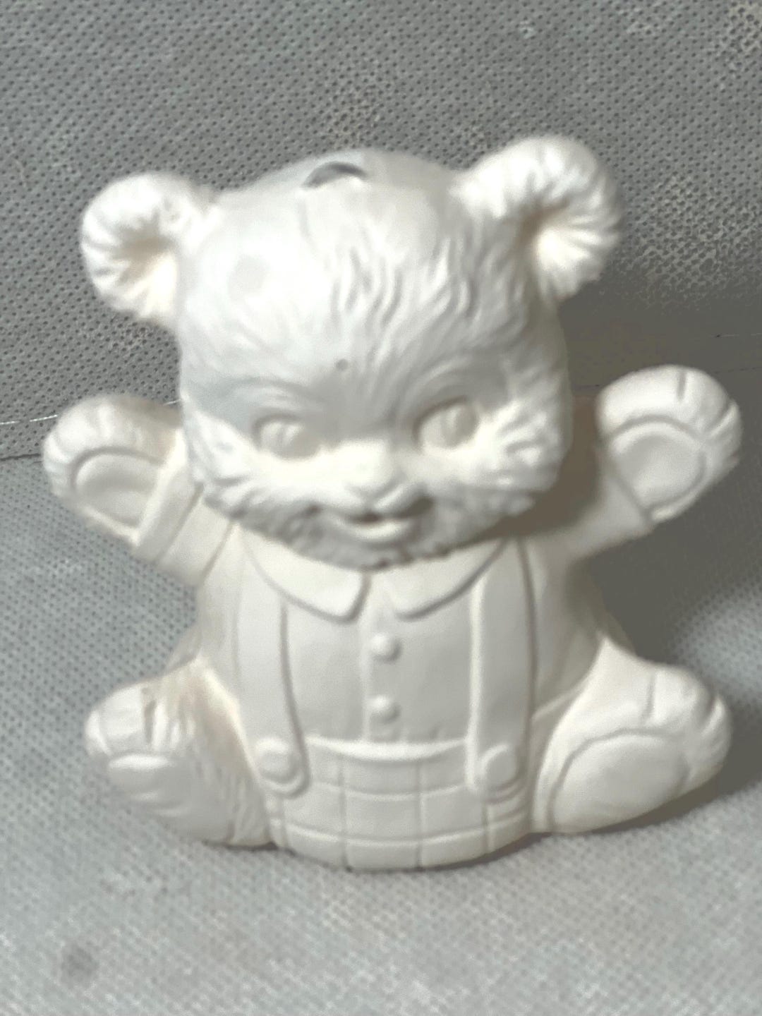Teddy Bear Ornament Bisque Ready to Paint - Etsy