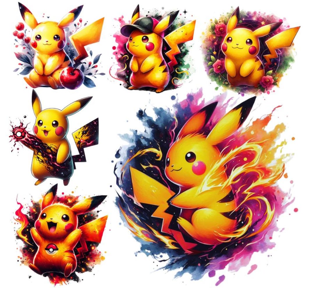 Colorful Pokemon Design PNG Bundle Pack , Pokemon PNG Pack ,instant ...