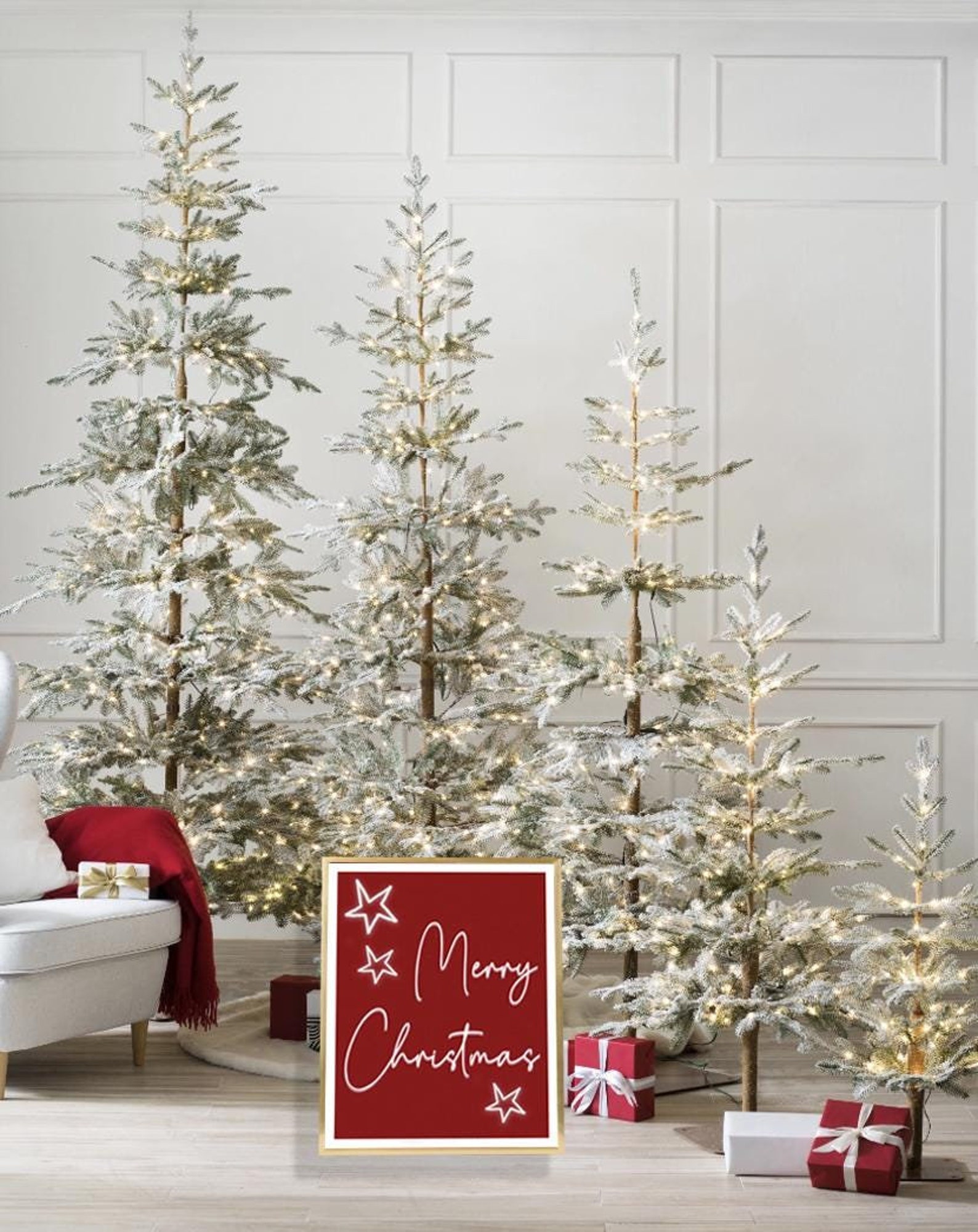 Merry Christmas & Stars Digital Download, Printable 16x20" - Etsy