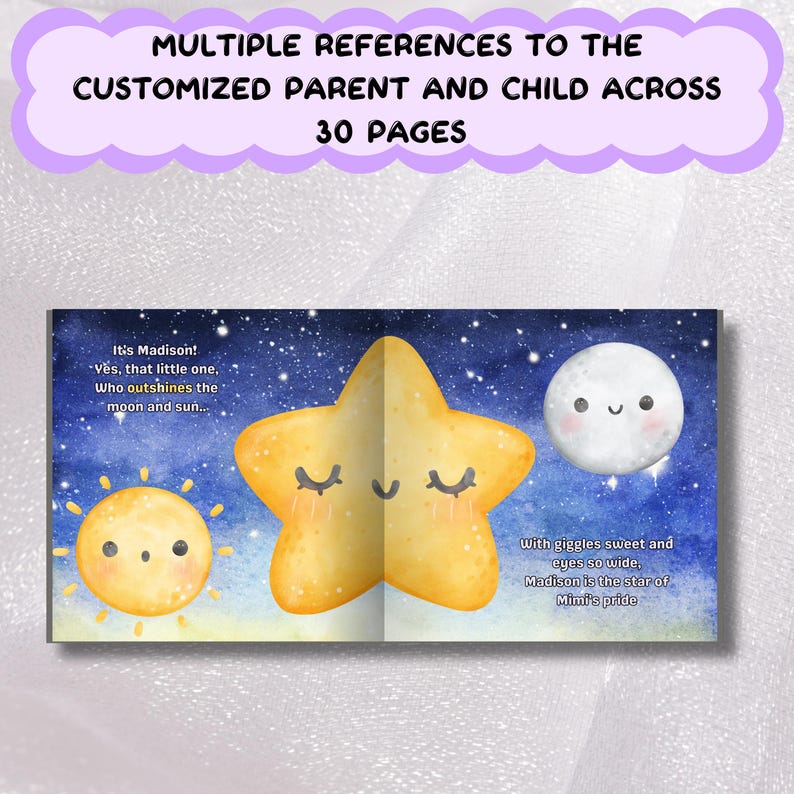 Personalized Grandparent and Baby Book, Custom Story for Kids Baby ...