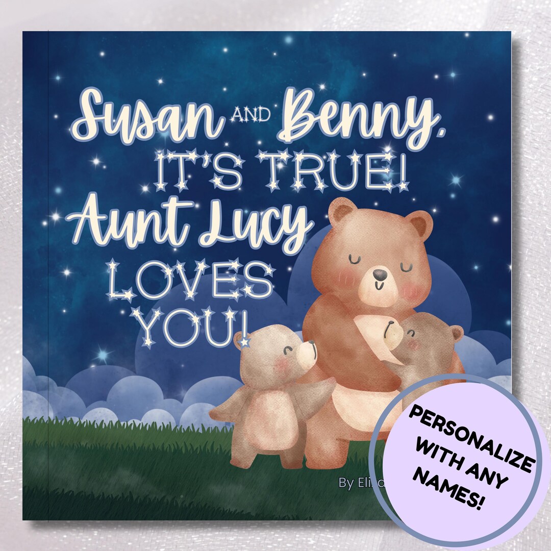 Personalized Aunt Gift Story, Birthday Gift Idea for Niece Nephew ...