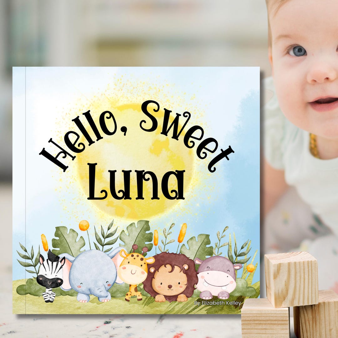 Custom Children's Book, 1st Birthday Gift for Baby, Personalized Name ...