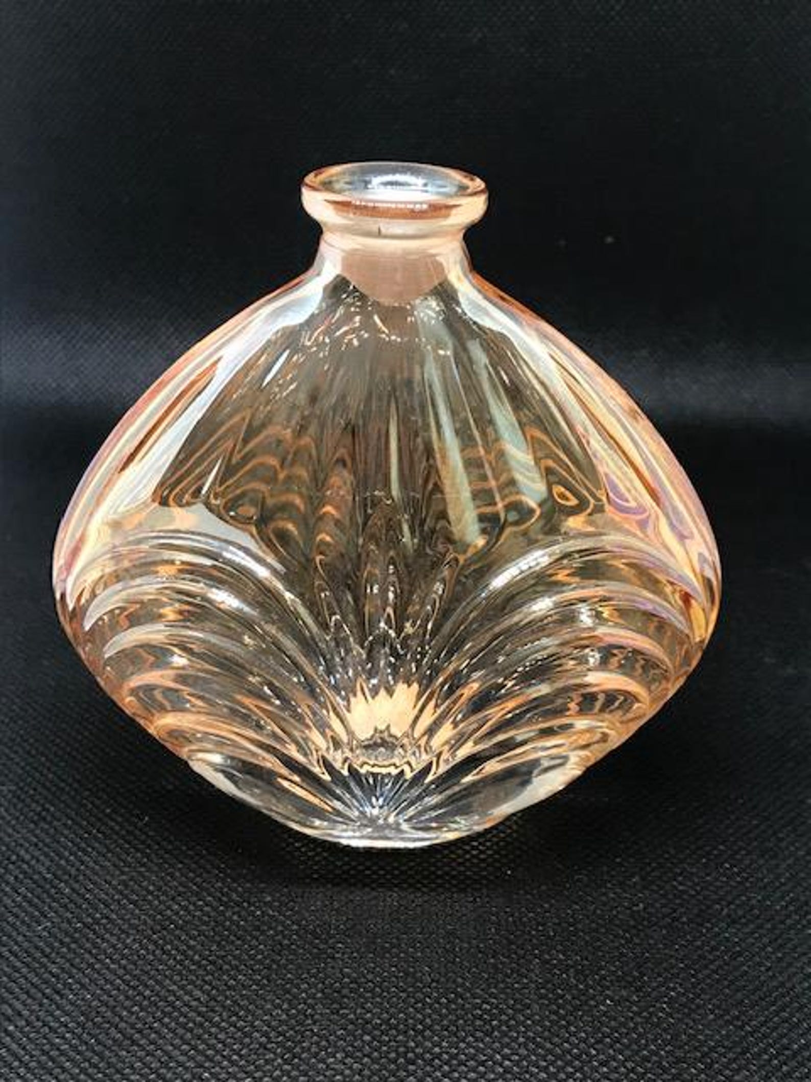 SC Line Perfume Bottle Italy Model 452 Amber/red Lead Crystal With ...