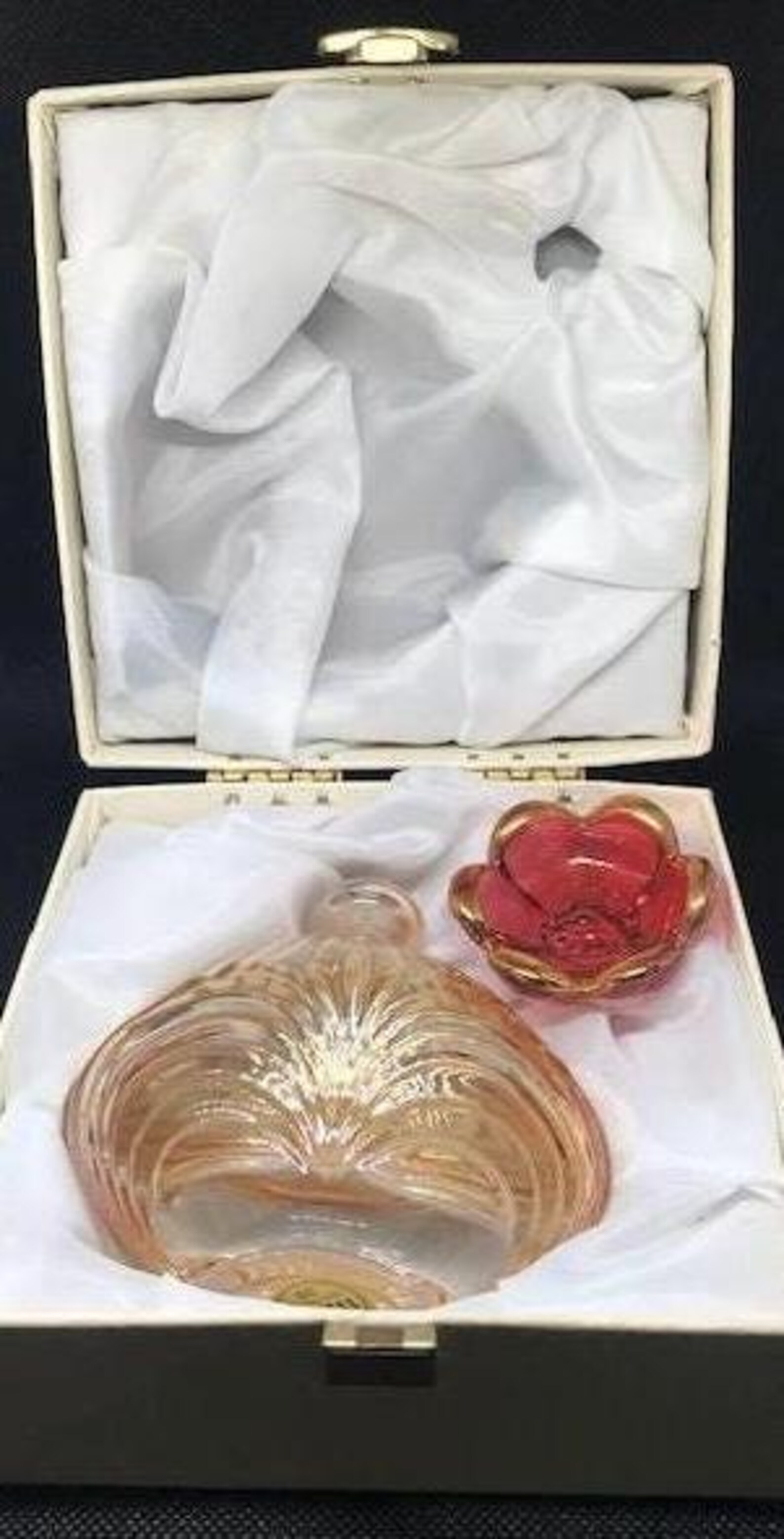 SC Line Perfume Bottle Italy Model 452 Amber/red Lead Crystal With ...